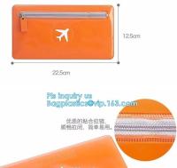 China PVC zipper bag transparent plastic self-sealing bag socks plastic bag stationery bags custom, vinly slider zipper packag for sale