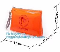 China PVC zipper bag transparent plastic self-sealing bag socks plastic bag stationery bags custom, vinly slider zipper packag for sale