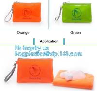 China PVC zipper bag transparent plastic self-sealing bag socks plastic bag stationery bags custom, vinly slider zipper packag for sale