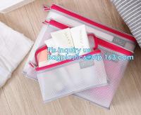 China multifunction travel bag in bag women mesh bag, EVA Mesh pouch customized Cosmetic Makeup Bag toiletry bag for sale