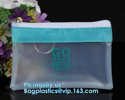 China Bikini Plastic Packaging Clear PVC Swimwear Wet Packaging Bag With Zipper, stand up slider k bag for underwear bik for sale