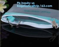 China Bikini Plastic Packaging Clear PVC Swimwear Wet Packaging Bag With Zipper, stand up slider k bag for underwear bik for sale