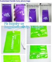 China Zipper Pouch Plastic Cosmetic Bag Pouch Vinyl Slider Zipper Bag, Zipper slider clear shopping plastic packaging bags for sale