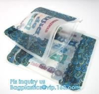 China k pvc bag slider travel beauty bag, slider zipper travel pvc pouch bag, slider bag makeup zipper bag for travel for sale