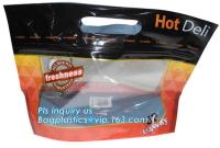 China Hot Deli bag Chicken stand up pouch bag, matt transparent frozen chicken BOPP/CPP packaging bag, Hot Chicken bag for sale