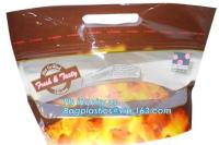 China Hot Deli bag Chicken stand up pouch bag, matt transparent frozen chicken BOPP/CPP packaging bag, Hot Chicken bag for sale