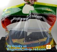 China Hot Deli bag Chicken stand up pouch bag, matt transparent frozen chicken BOPP/CPP packaging bag, Hot Chicken bag for sale