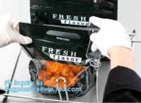 China chicken plastic bags for hot roast chicken packaging,with handle and zipper,anti-fogging, Turkey chicken roasted plastic for sale