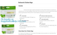 China Food Grade Anti Fog Material Resealabele Plastic Hot Chicken Bag, Fresh Chicken Packing Bag, roast chicken Boiled chicke for sale