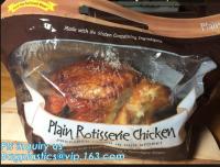 China High Quality Rotisserie Chicken Plastic packaging bag Grilled Chicken Bag microwave grilled hot chicken bag Stand Up Roa for sale