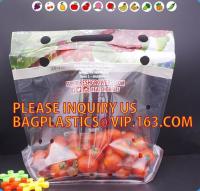 China Stand Up Roasted Chicken Packaging Bags With Zip Top hot roast, rotisserie chicken bag, microwaveable bag, slide plastic for sale