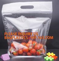 China Stand Up Roasted Chicken Packaging Bags With Zip Top hot roast, rotisserie chicken bag, microwaveable bag, slide plastic for sale