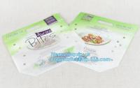 China Stand Up Roasted Chicken Packaging Bags With Zip Top hot roast, rotisserie chicken bag, microwaveable bag, slide plastic for sale