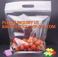 China fruit packaging bag for strawberry/cherry/blueberry, printed zipper strawberry food grade packaging bag with zipper, Rec for sale