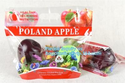 China Gusseted Plastic Cherry Bag with Zipper, Barrier Feature Fruit Packing Bag Fresh Protection, Cherries carriage bag for sale