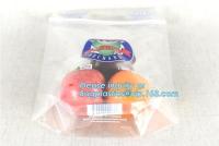 China Frozen Food fresh Biodegradable Bag With Slider Zipper, PP Zip Lock Bag With Slider Perforated Fresh Grape for sale
