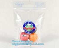 China Frozen Food fresh Biodegradable Bag With Slider Zipper, PP Zip Lock Bag With Slider Perforated Fresh Grape for sale