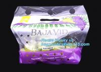 China Fruit packaging moistureproof custom slider lock zipper bag, Transparent PVC Fruits Storage Bag, Food Safe Slider Closur for sale