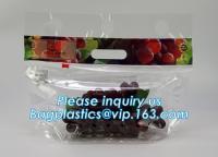 China frosted reclosable zipper plastic bags with slider k, round bottom slider grape bag/table grape bag used in graper for sale