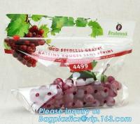 China fruit bag with holes sandwich slider zip deli bag, slider zip bag for fresh fruit packaging, grape bag with hole/ slider for sale