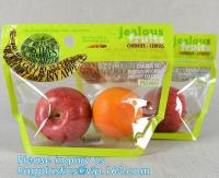 China Fresh Vegetables Packaging Plastic Bag, Fresh Fruit & Vegetable Packaging Plastic Fruit Bag with Handle, breathable opp for sale