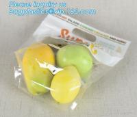 China Fresh Vegetables Packaging Plastic Bag, Fresh Fruit & Vegetable Packaging Plastic Fruit Bag with Handle, breathable opp for sale
