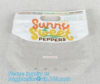 China Fresh Vegetables Packaging Plastic Bag, Fresh Fruit & Vegetable Packaging Plastic Fruit Bag with Handle, breathable opp for sale