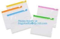 China Slider Freezer Custom Transparent LDPE Plastic Waterproof k Storage Bag, Slider zipper clear plastic PE POLY water for sale