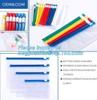 China Slider Freezer Custom Transparent LDPE Plastic Waterproof k Storage Bag, Slider zipper clear plastic PE POLY water for sale