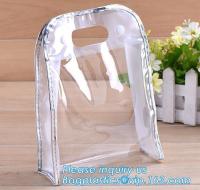 China Cosmetics packaging bags With Slider Zipper Top, vinyl pvc packaging bag with slider zipper, Promotional Clear Vinyl Zip for sale