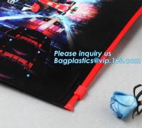 China Trim PVC Cosmetic Bag Waterproof Slider Gusset Zipper Makeup Case Beauty Pouch, Logo printed luxury holographic PVC make for sale