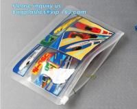 China Eco-friendly slider customized logo transparent plastic cosmetic bag, gift packing pvc k cosmetic makeup bags, Doc for sale