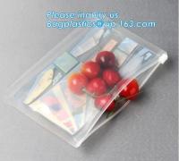 China Eco-friendly slider customized logo transparent plastic cosmetic bag, gift packing pvc k cosmetic makeup bags, Doc for sale