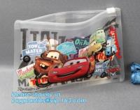 China Eco-friendly slider customized logo transparent plastic cosmetic bag, gift packing pvc k cosmetic makeup bags, Doc for sale
