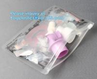 China Eco-friendly slider customized logo transparent plastic cosmetic bag, gift packing pvc k cosmetic makeup bags, Doc for sale