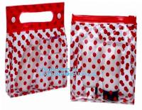 China resealable vinyl polybag slider zip lock pouch bag, promotion slider vinyl zipper bag for gift packaging, k vinyl for sale