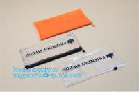 China oxo biodegradable clear pvc slider zip bags, stationery handle bags with slider zipper, PU Clear EVA cosmetic Zipper Bag for sale