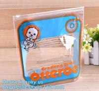 China Pvc Pouch good quality with zipper packing bag, matte frosted PVC slider zipper bag plastic bag with zipper/pvc zipper l for sale