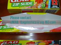 China high quality transparent slider zip lock bags for underware packaging, pvc slider zip lock, Lawn & Leaf Bags Foil Bags P for sale