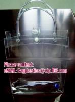 China Crystal Clear PVC Cylinder Cosmetic Bag With Zipper Closure, Toiletry Kits Pvc Zipper Pouch Makeup Bag Cosmetic Travel for sale