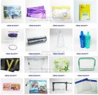 China Promotion clear pvc cosmetic plastic handle bag pvc tote bags, recyclable PVC loop handle plastic bag, gift and shopping for sale
