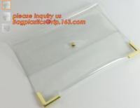 China Button Closure PVC Clutch Bag For Women Handbag Snap Sleeve Cosmetic Makeup Bag, Satchel Golden Handle Chain Clutch PVC for sale
