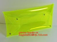 China Button Closure PVC Clutch Bag For Women Handbag Snap Sleeve Cosmetic Makeup Bag, Satchel Golden Handle Chain Clutch PVC for sale