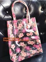 China Transparent PVC Handle bag Shopping Bag, Promo PVC Plastic Shopping Handle Bag, beach tote bag pvc handle bags, purse for sale