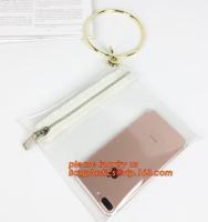 China Cosmetic Sewing Metal Zipper Bags, PVC leather cosmetic bag metal double zipper puller makeup bag, Metal Zipper Printing for sale