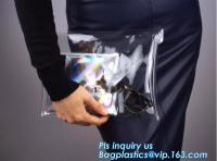 China Eco-friendly Practical Waterproof Transparent Zipper Hand Bag PVC Cosmetic Clutch Bag For Gift Promotion, purse, wallet for sale