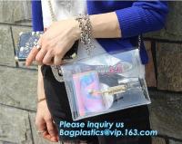 China mini clear pvc girls shoulder long strip bag, Woman Sweet Handbag Clear Jelly Transparent, PVC Shoulder Bag Tote Chic Be for sale