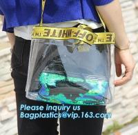 China Metallic Transparent PVC Beach Handbags Shoulder Bags Wholesale For Summer, shoulder bags set tote bags blank, pack, pac for sale