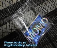 China Summer Beach Bag Vinyl PVC Transparent Small Tote Handbags Shopping Shoulder Bags, pvc waterproof shoulder beach bag, pa for sale