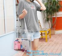 China PVC Clear Glitter Chain Shoulder Bag, PVC Shoulder Plastic Beach Bag, clear pvc gift handbags, shoulder beach pvc bags for sale